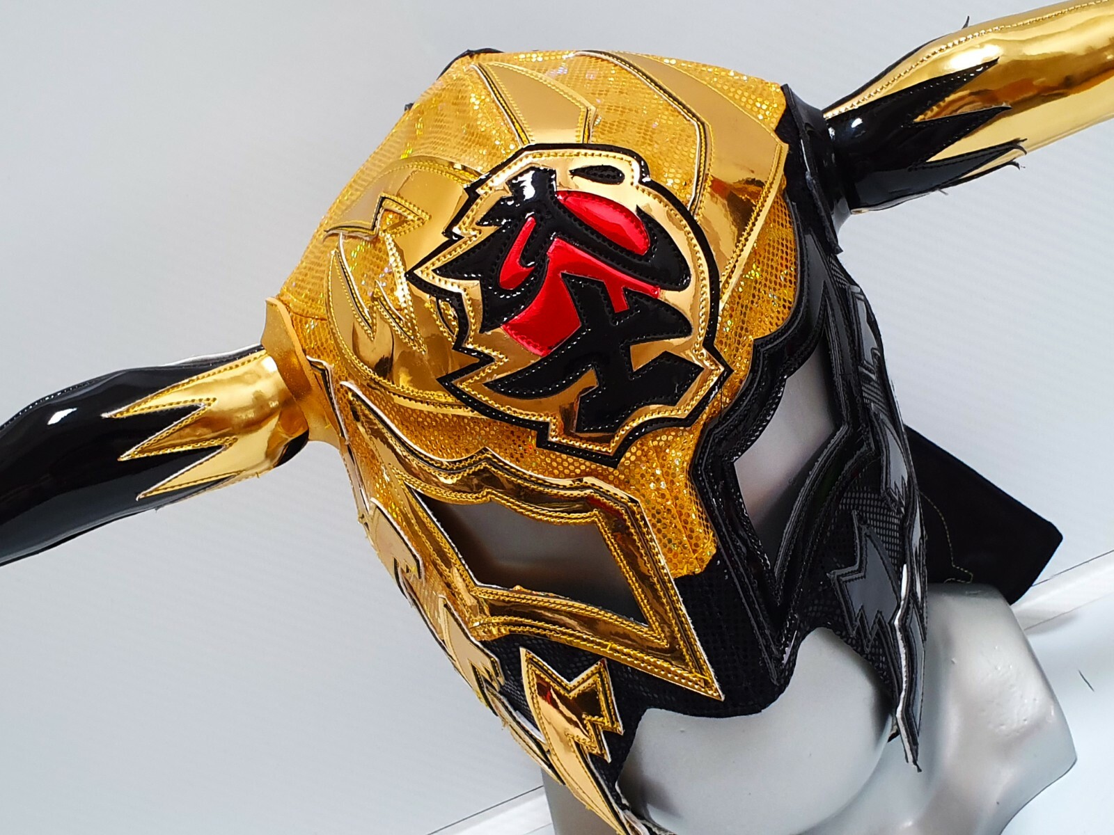 BUSHI HORNS MASK WRESTLING MASK LUCHADOR COSTUME WRESTLER LUCHA LIBRE ...