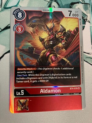Aldamon BT4-016 SR Digimon CCG | Great Legend Near Mint English | eBay