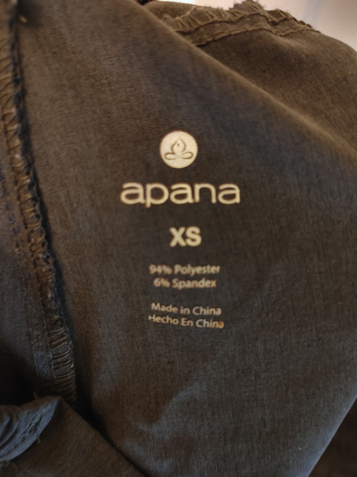 Apana Joggers Athletic Pants Capri Charcoal Gray Size XS Zip Pockets | eBay