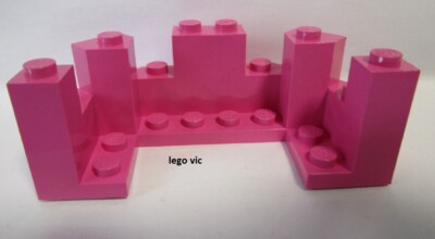 Lego 6066 Castle Turret Top 4x8 Château Dark Pink du Belville 5807 MOC ...