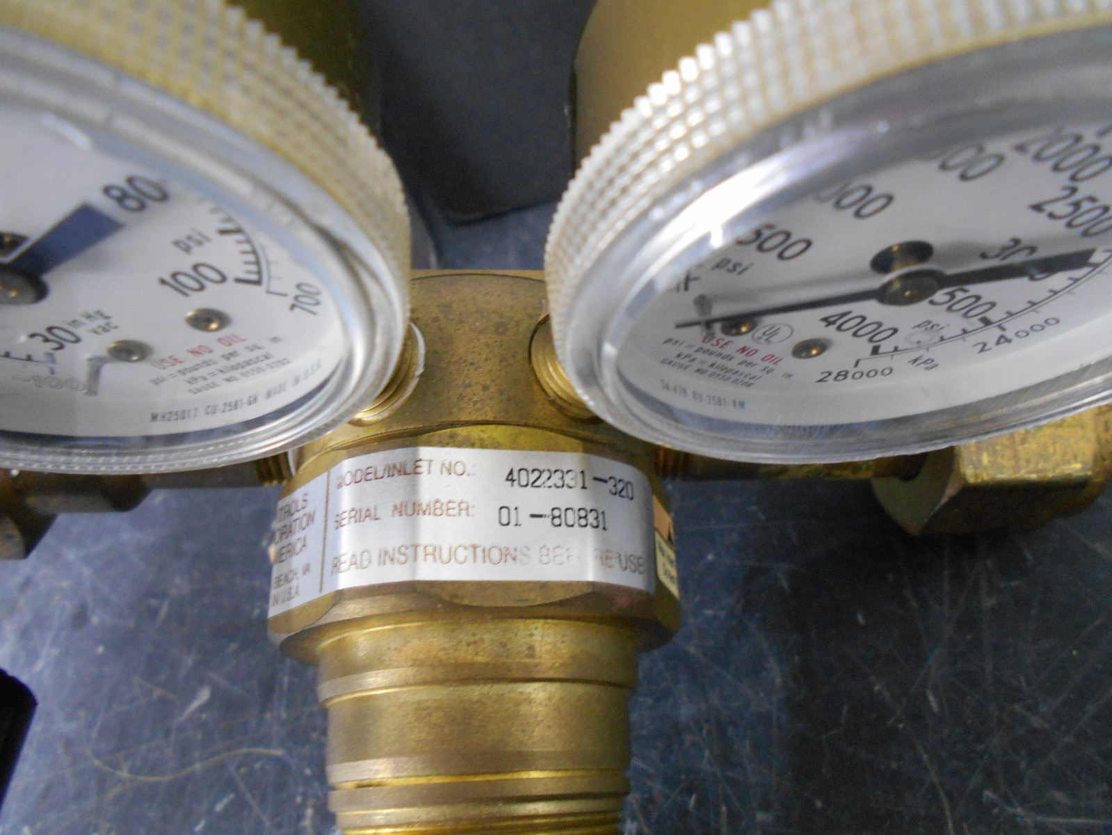 CONCOA 4022331-320 SINGLE STAGE 6-PORT REGULATOR WITH RELIEF VALVE | eBay