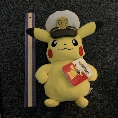 POKEMON Captain PIKACHU 9" Plush Toy Airplane Pilot Hat Jazwares 2025 ...