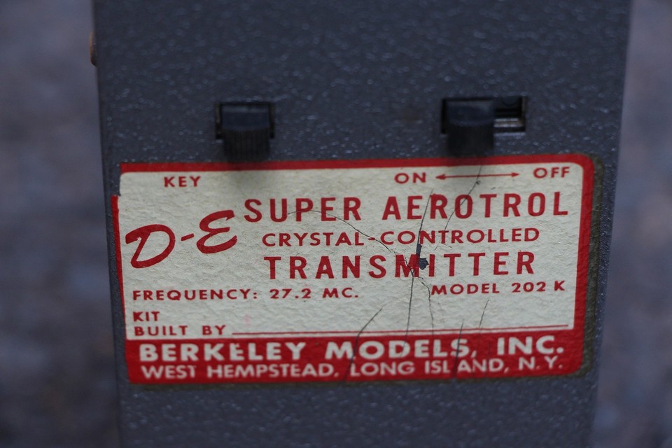 Vintage 1952 Berkeley Models Aerotrol Radio Control Transmitter,No ...