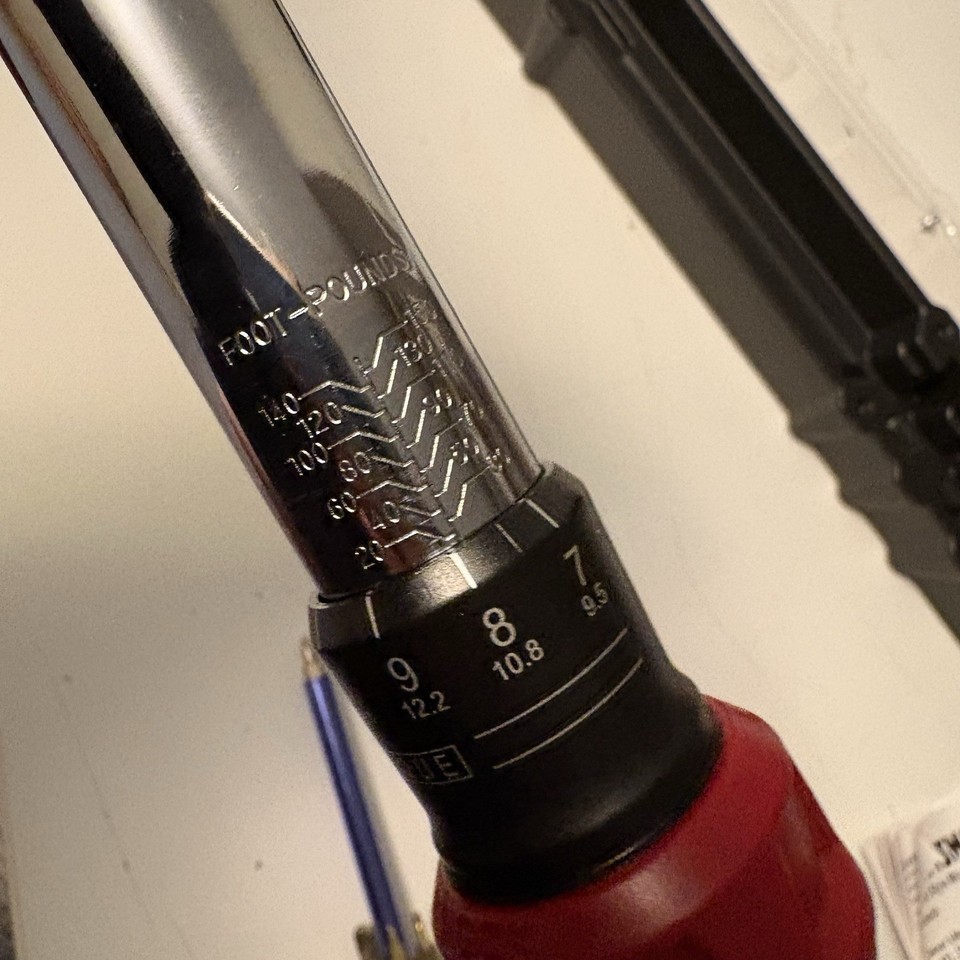 CRAFTSMAN 931425 1/2" DRIVE MICROTORK TORQUE WRENCH 20-150 Feet POUNDS ...