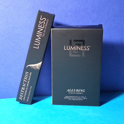 LUMINESS Alluring Lip & Eye Compact + Distraction Curling Mascara ...