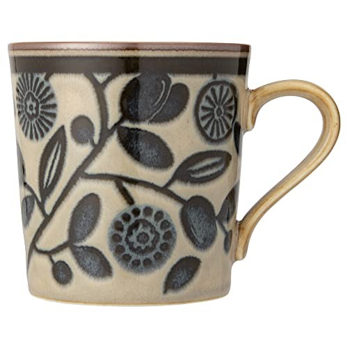 Mino ware Japanese Coffee Tea cup Flowers & Olive Design 340ml Japan | eBay