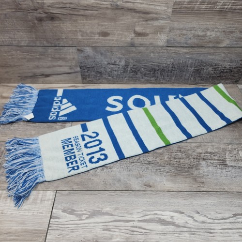 MLS Seattle Sounders FC Acrylic Scarf Adidas Adult Blue White 2013 ...