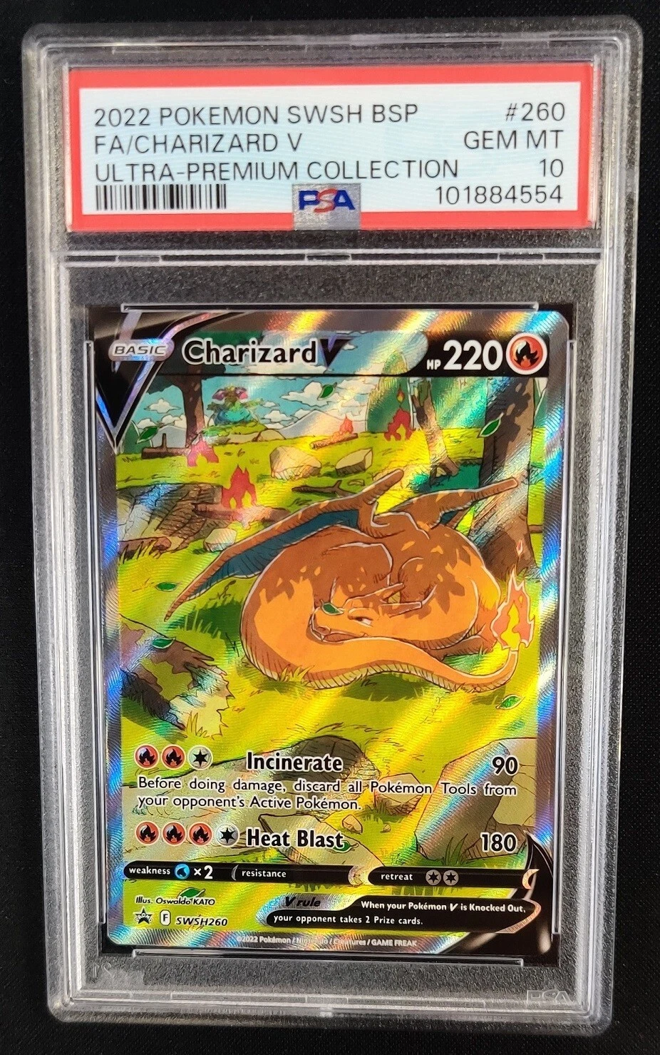 Charizard V 2022 Sword & Shield: Black Star Promo #SWSH260 Ultra ...
