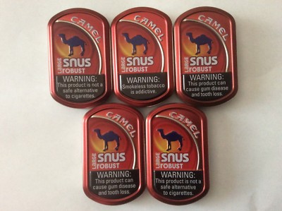 5 Empty Camel Snus Tins Water Resistant new style(no Tobacco) | eBay