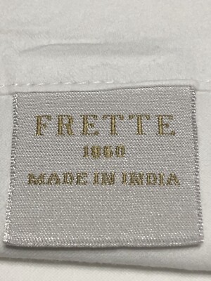 2 FRETTE Cotton King Housewife Pillow Cases Crisp White Internal Flap ...