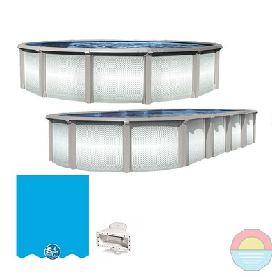 Grand Cayman by Lake Effect Pools Round Above Ground Swimming Pool ...