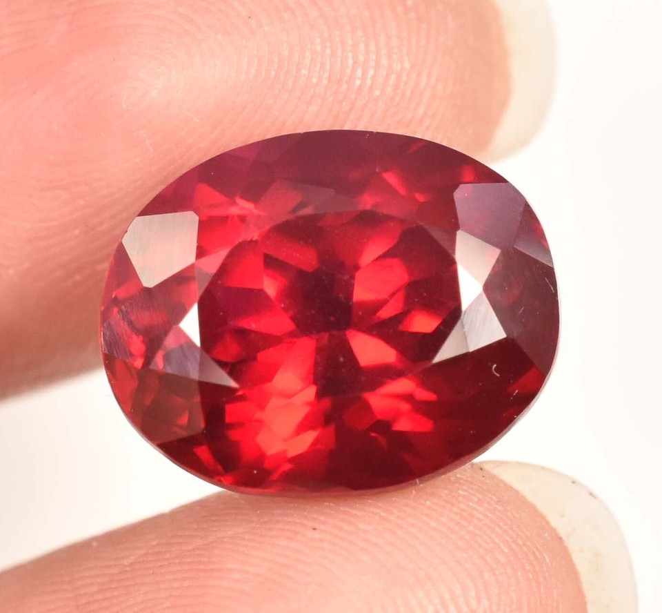 11.50Ct Natural Certified Pigeon Blood Red Ruby Oval Cut Loose Gemstone ...