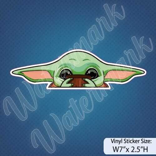 Star Wars_Yoda_Baby Yoda_Grogu_V2_Decal_Sticker | eBay