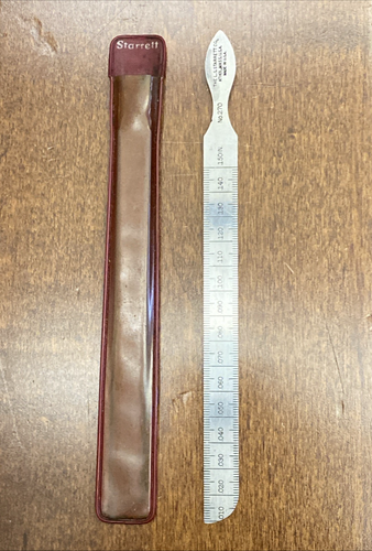 Starrett No. 270 Taper Gage Made in U.S.A. | eBay