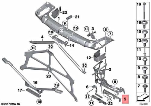 Genuine BMW M2 F20 F21 F22 Holder Supplementary Cooler Top Right ...
