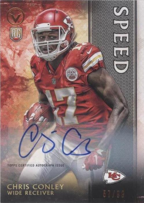 2015 Topps Valor - Chris Conley #148 Speed Autographs /99 (AU, RC) for ...