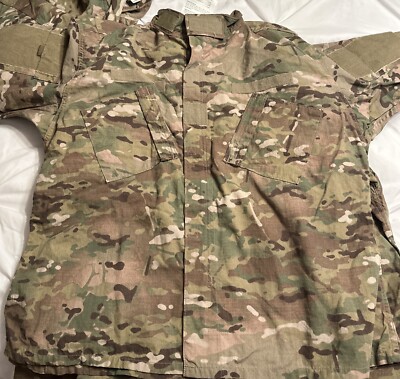 US Army Camo OCP FR Combat Uniform Multicam Blouse/Coat Large Long | eBay