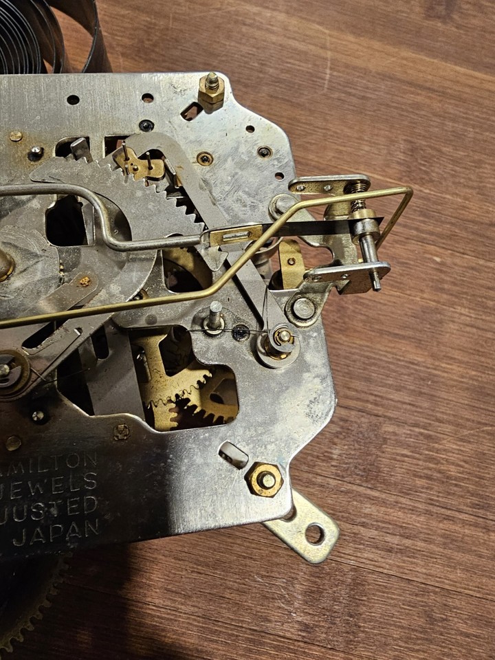 vintage hamilton clock movement parts (14) | eBay