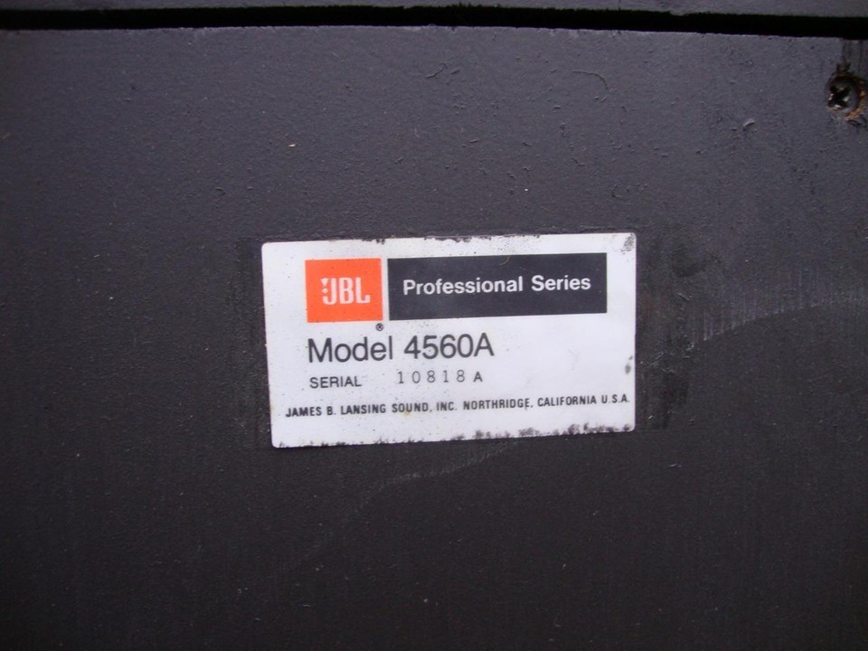 Awesome JBL 4560A Pro Cinema speakers + 3110A + 2370 + 2425 + 2225H | eBay