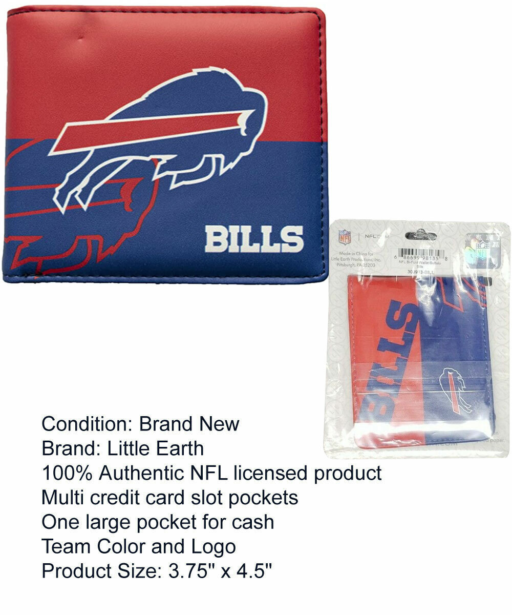 NWT NFL Pick Your Teams Men Women Synthetic Leather Bi-Fold Wallet ...