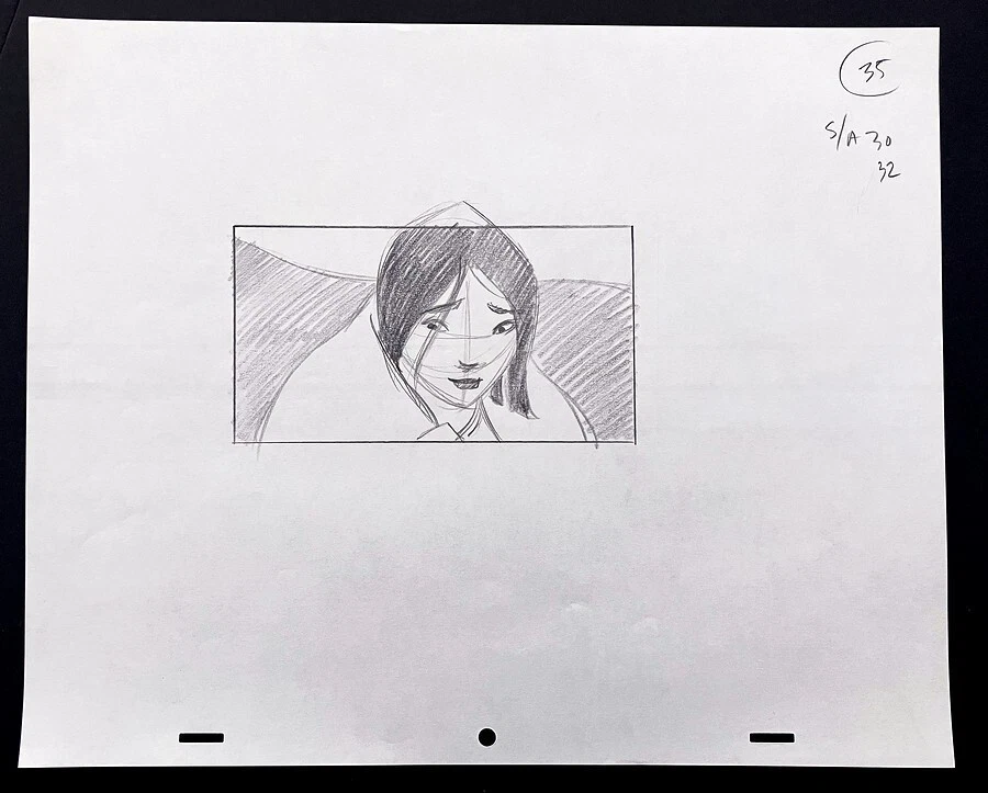 Mulan Pencil Drawing