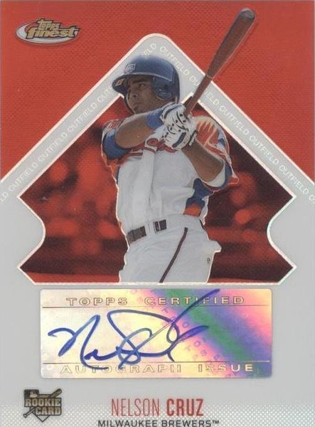 2006 Topps Finest - Rookie Autograph Refractor #153 Nelson Cruz /399 ...