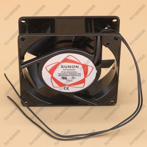 SUNON SF9225AT P/N 2092HSL Axial Fan AC/220-240V 13/11W 92x92x25mm 2pin ...