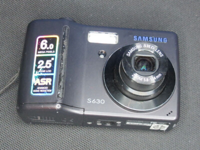 Samsung S630 6.0 Mega Pixel Digital Camera Black 2.5” LCD ASR Spares or ...