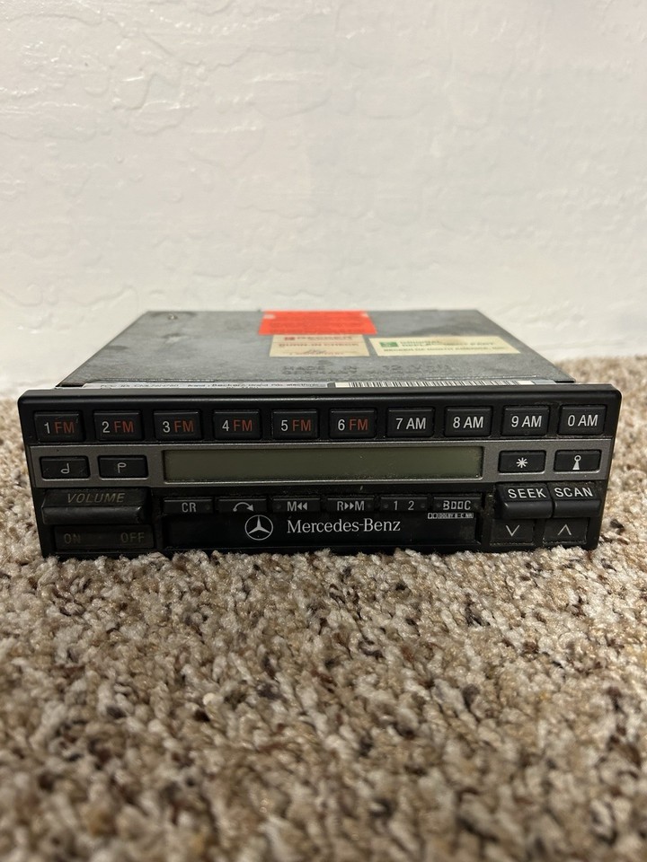 Factory OEM Becker Radio Stereo Cassette Player for 1986-1993 Mercedes ...