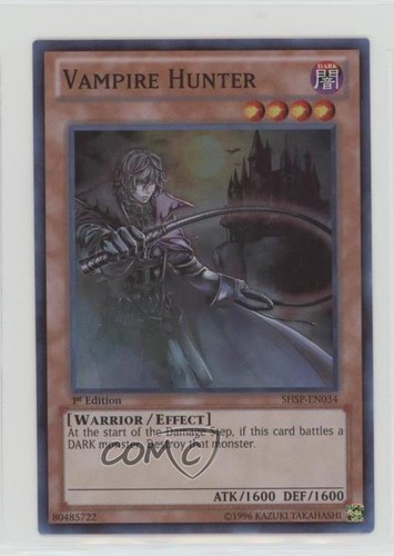 2013 Yu-Gi-Oh! Shadow Specters 1st Edition Vampire Hunter #SHSP-EN034 ...