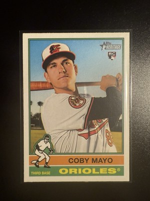 2025 Topps Heritage #340 Coby Mayo Baltimore Orioles RC Rookie Card | eBay