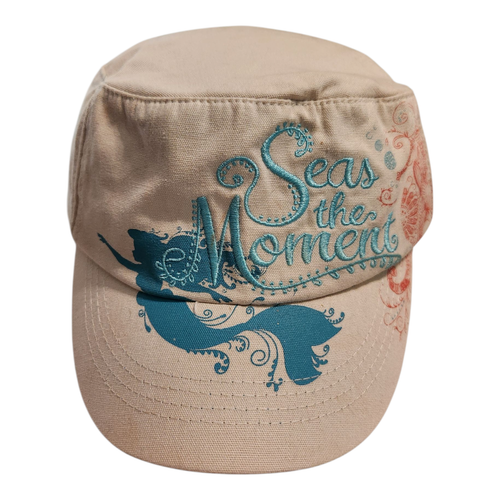 Disney Parks Little Mermaid Hat Ariel Seas The Moment Cadet Cap Floral ...