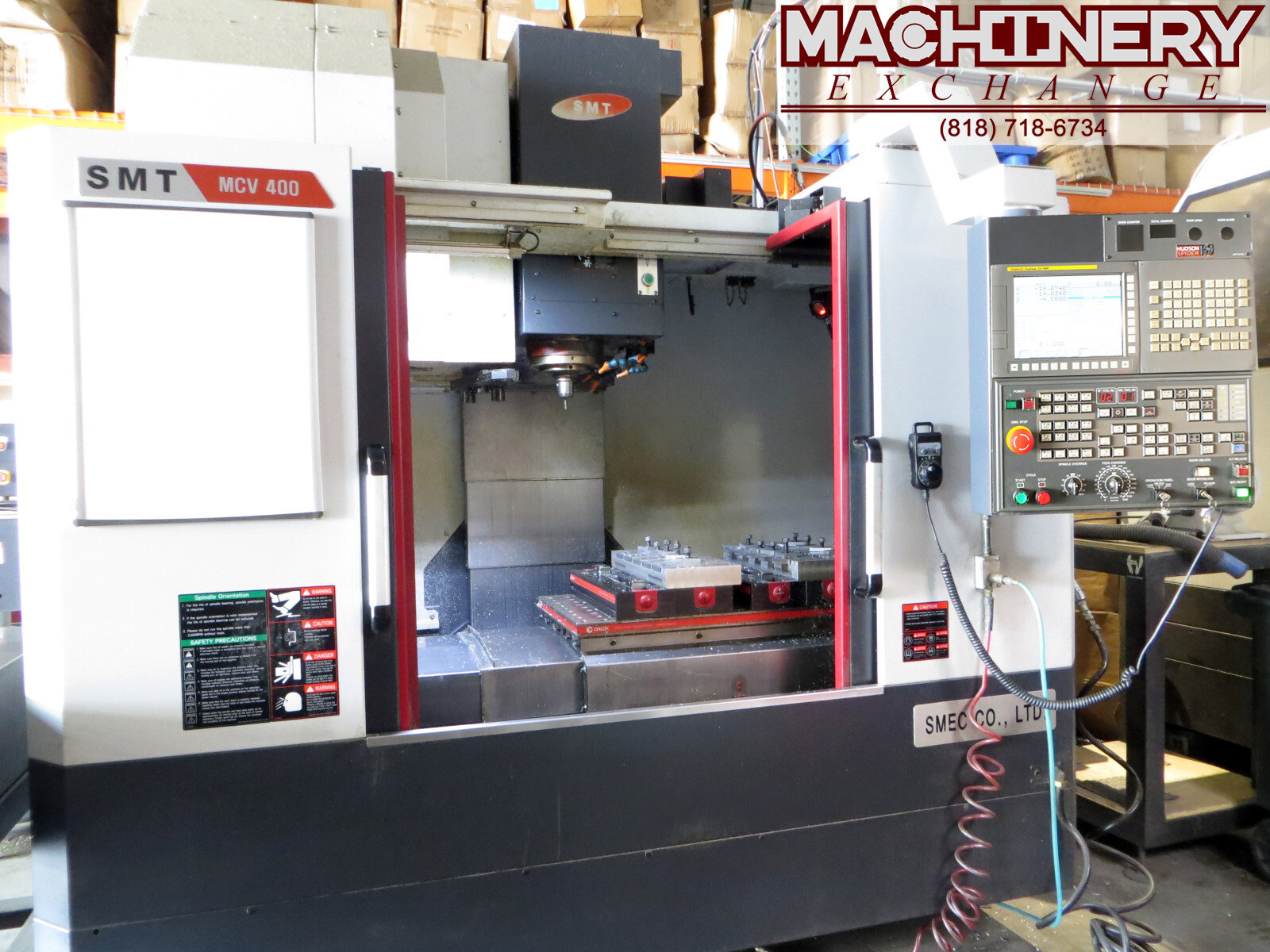 2018 SAMSUNG MCV-400 30"x16" Vertical CNC Mill w/ Renishaw Probe, FANUC ...