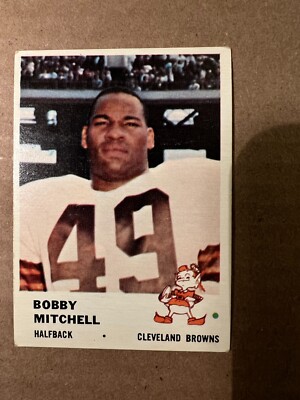1961 Fleer #12 Bobby Mitchell Cleveland Browns GOOD Condition | eBay