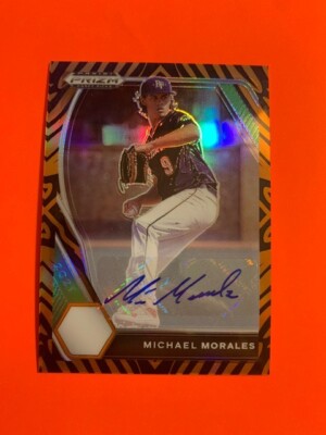 2021 PANINI PRIZM MICHAEL MORALES AUTOGRAPH PRIZM 1/25 STRIPE | eBay