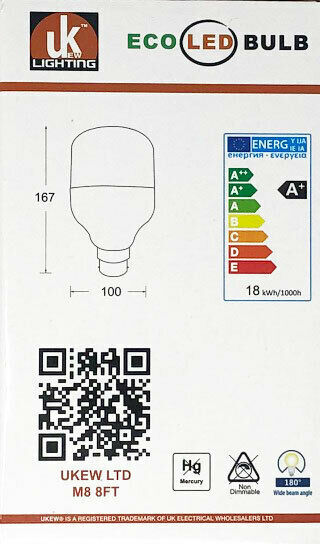 LED Bulb Globe 18W - 28W Eco BC B22 Bayonet Bright Lumen Frosted Light ...