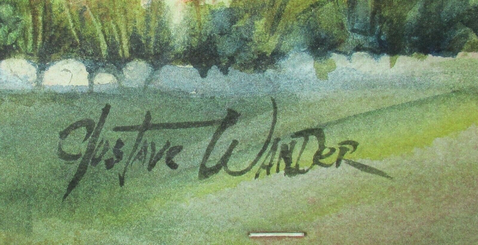 GUSTAVE WANDER MISSION ORIGINAL WATERCOLOR LANDSCAPE PAINTING | eBay