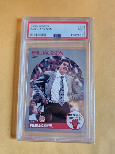 Phil Jackson 1990 Nba Hoops Trading Card. Psa 9 Mint. Chicago Bulls | eBay