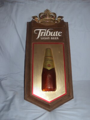 1990 Schlitz Tribute Beer Sign (20.75" x 8.5") #1 | eBay