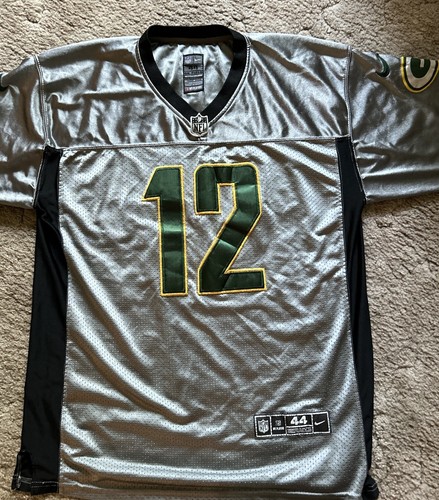 Aaron Rogers Nike NFL GB Packers SIZE 44 Shirt Cool Silver - Collectors ...