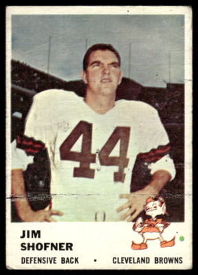 1961 Fleer Jim Shofner #15 Cleveland Browns Football Card | eBay