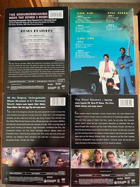Miami Vice TV Series DVD Seasons 1,2,3 and 5 | eBay