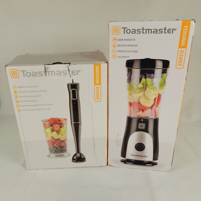 Toastmaster Immersion Blender & Personal Blender Open Box Lot | eBay