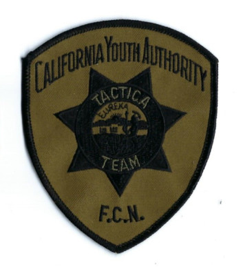 *RENAMED* California CA Youth Authority Tactical Team FCN SUBDUED patch ...