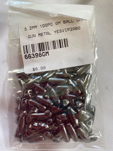 4000 pieces ~ 3.2mm Gun Metal Ball Chain Connectors Clasps B5 | eBay