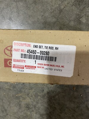 45460-09280 Toyota OEM Genuine END SET TIE ROD RH | eBay