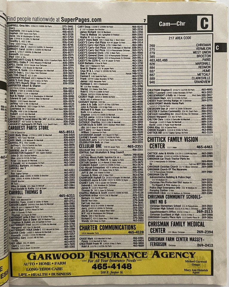 2002 PARIS, IL, VERIZON TELEPHONE DIRECTORY PHONE BOOK | eBay