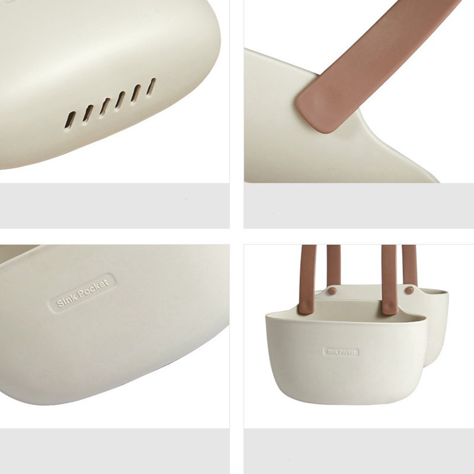 Coffee Color Kitchen Sink Sponges Soap Holder Bathroom Dish Water ...