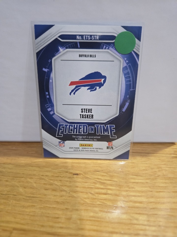 2025 Panini Donruss Elite #ETS-STR Steve Tasker Etched in TIme Auto ...