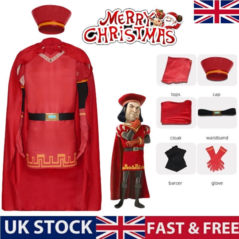 Cosplay Shrek the Lord Farquaad Knight Armor Costumes Halloween ...